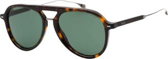 HUGO BOSS Pilotenjacke-Sonnenbrille f&uuml;r Herren, Titanium-Grau (Havannabraun)