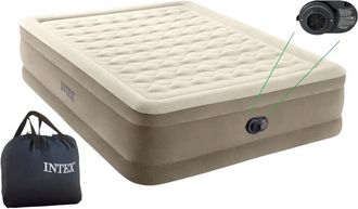 Intex Luftbett Pumpe G&auml;stebett Luftmatratze selbstaufblasend 152x203x46cm 64428 - Intex