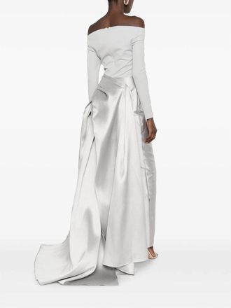 Solace London Plati Evening Gown - Gray