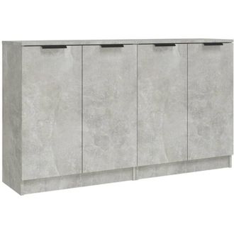 vidaXL Sideboards 2 Stk Betongrau 60x30x70 cm Holzwerkstoff - Vidaxl