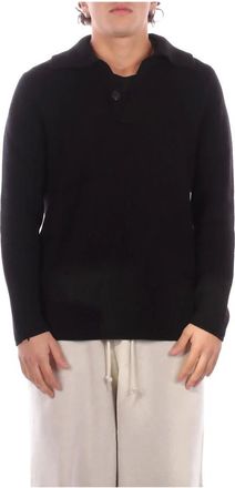 Alpha Studio Homme, Pulls, Noir, Taille: XL Wool Polo