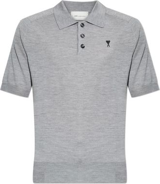 Ami Homme, Pulls, Gris, Taille: XS Wool Polo
