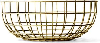 Menu 9100839 Korb, Metall, messingfarben, 25 x 25 x 10 cm