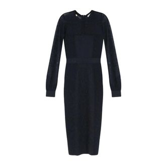 Elisabetta Franchi Robe en maille &agrave; effets 3D - Femme - Robes - Noir - Taille: 40 FR