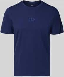 GAP T-Shirt mit Rundhalsausschnitt und Label-Stitching