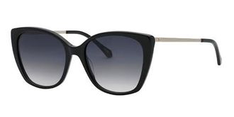 Enrico Coveri Lunettes de soleil, ECS112, lunettes de soleil femme, lunettes papillon, Noir