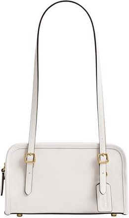 Coach Coach Crinkle Patent Swing Sac zippé 20, B4/craie