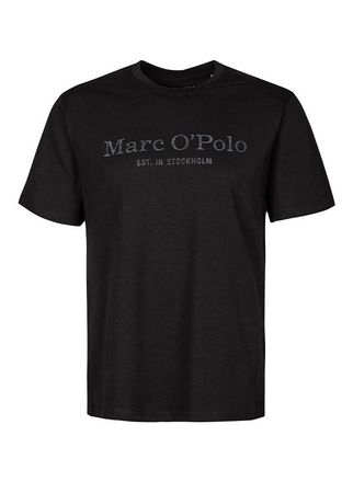 Marc O'Polo Herren T-Shirt schwarz Baumwolle
