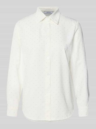 Zabaione Regular Fit Bluse mit Ziersteinbesatz Modell Il44lenia