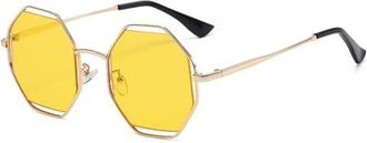 Generic Lunettes De Soleil R&eacute;tro For Femme, Photos De Vacances,Homme, Conduite En Ext&eacute;rieur(Yellow)