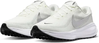 Nike Laufschuh NIKE Revolution 8, Damen, Gr. 37,5, wei&szlig; (sail, metallic silber, wei&szlig;, schwarz), Synthetik, Textil, Schuhe Laufschuh, Topseller