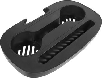 Valiclud Tragbarer Getränkehalter für Liegestuhl Stabiles Kunststoff Tablett mit Rutschfester Oberfläche Vielseitiger Becherhalter für Gartenstuhl Camping Stra