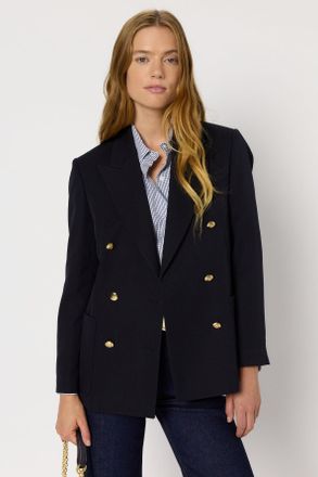 Gerard Darel Blazer crois&eacute; &agrave; boutons dor&eacute;s - ROMILDA - Marine