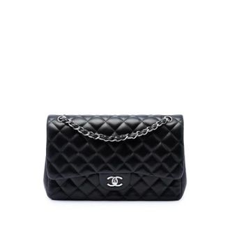 Chanel Pre-owned Sac Bandouli&egrave;re Vintage Matelass&eacute; &agrave; Double Rabat - Femme - Pre-owned - Noir - Taille: ONE Size