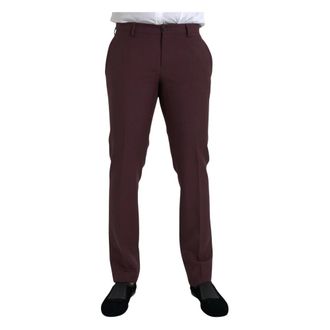 Dolce & Gabbana Homme, Pantalons, Brun, Taille: M Pantalon de costume coupe slim