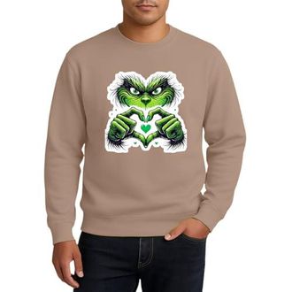 Generic Le Grinch Pull De Noel Homme Costume Deguisement Sweatshirts Sweats Ugly Femme Enfant 2025 Christmas Noel col Rond Moche zippé Vetement Sweat Drole Fa