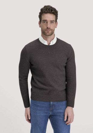 Hessnatur Strickpullover Regular aus Bio-Merinowolle mit Bio-Baumwolle (1-tlg)