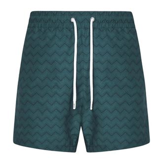 Missoni Homme, Maillots de bain, Vert, Taille: 3XS Short de Bain Zig Zag Vert