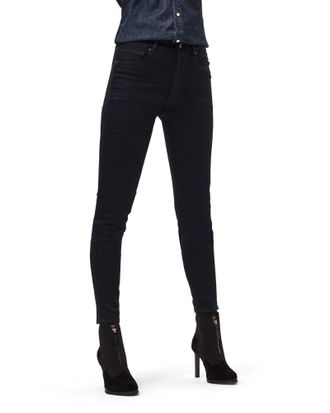 G-Star RAW Damen Stringfield Ultra High Skinny Jeans, Schwarz (Black Metalloid Cobler D17849-5245-B827), 27W / 34L