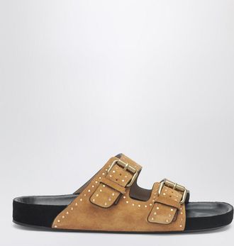 Isabel Marant Lennyo sandals in hazelnut suede