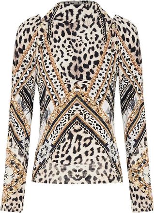 Camilla haut Mosaic Muse en maille - Tons neutres