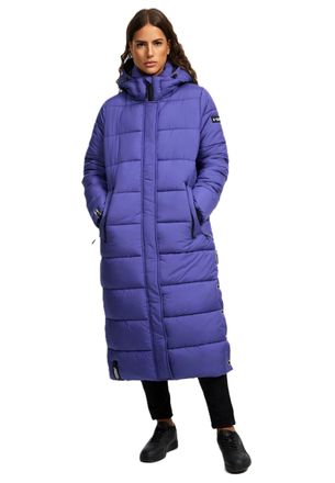 Navahoo Damen Winter Jacke Stepp Mantel B872 [B872-Isal-Blue-Violet-Gr.XXL]