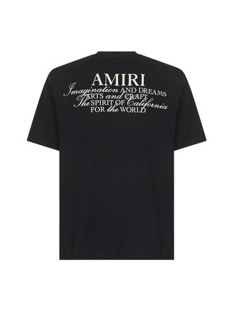 Amiri Mens T-Shirt Jersey Black Cotton T-Shirts And Polos
