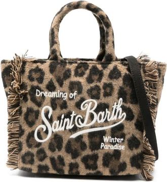 MC2 Saint Barth sac cabas à imprimé léopard - Marron