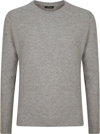 Cenere GB Gerippter Strickpullover - Grau