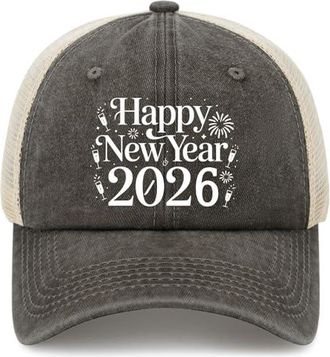 Generic Driver Cap Bonne Ann&eacute;e 2026 Casquette De Sport Baseball Anti-Soleil Outdoor Chapeau Sportive Baseball Cap for Camping Marche Ski 55-59Cm