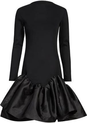 Marques Almeida Midikleid mit Puffrock aus Baumwollmischung