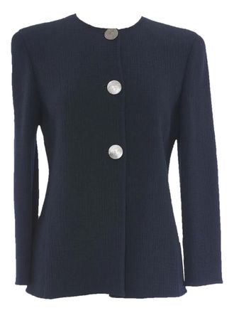 Mila Schön costume à col rond - Bleu