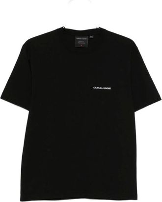 Canada Goose Homme, Tops, Noir, Taille: M Camiseta MC Novo