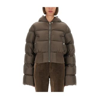 Rick Owens Kapuzen-Daunenjacke - - Jackets - Damen - Grau - S