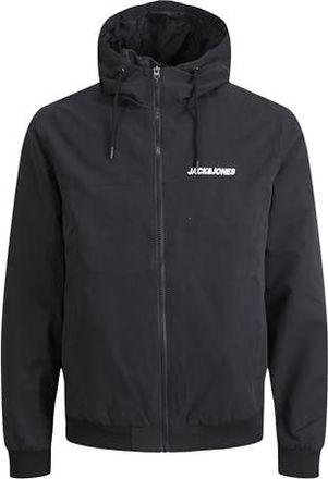 Jack & Jones PLUS JJERUSH Blouson Bomber NOOS PLS Blouson aviateur pour homme Noir/d&eacute;tail : Solid, 6XL, Noir/d&eacute;tails : solide., XXXXXXL