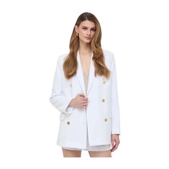 Michael Kors Blazer en cr&ecirc;pe - Femme - Vestes - Blanc - Taille: 40 FR