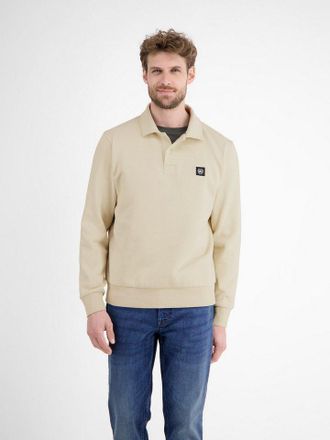 Lerros Langarm-Poloshirt FELPA Sweatshirt mit Knopfleiste