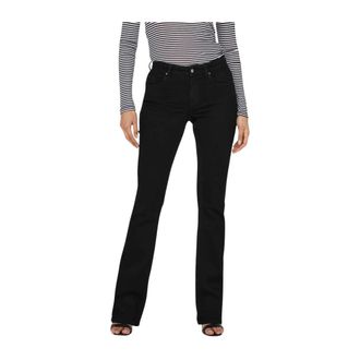 Only Only, Femme, Jeans, Noir, Taille: 44 FR Jean Blush Mi-taille &Eacute;vas&eacute;