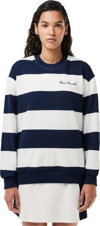 Lacoste French Made Sweatshirt f&uuml;r Damen, Bio-Baumwolle, &Uuml;bergro&szlig; (Cremefarbe)