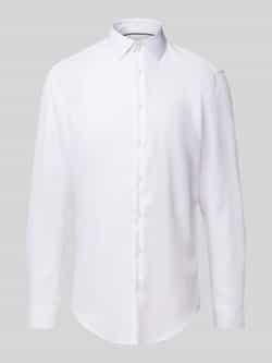 Jake*s Slim Fit Business-Hemd mit Knopfleiste