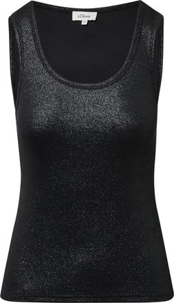 s.Oliver Geripptes Tanktop mit Metallic-Effekt