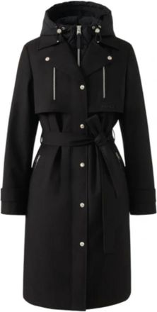 Mackage Femme, Manteaux, Noir, Taille: 40 FR Long Trench Coat