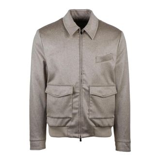 LUIGI BORRELLI NAPOLI Fliegerjacke - - Knitwear - Herren - Beige - 3XL