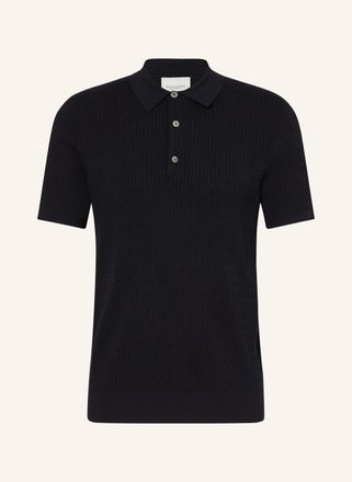Profuomo Profuomo Strick-Poloshirt blau