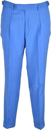 Paoloni Homme, Pantalons, Bleu, Taille: XL Pantalon de costume