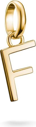 Thomas Sabo Thomas Sabo Charm Club Connect Charm-Anhänger Buchstabe F 18k Vergoldung Recyceltes 925 Silber CC1212-413-39