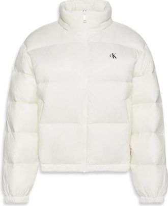 Calvin Klein Femme, Vestes, Blanc, Taille: 42 FR Doudoune Courte