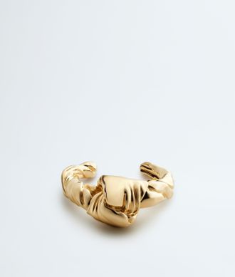 Bottega Veneta Bracelet manchette Knot grand format - Jaune - Femme - S