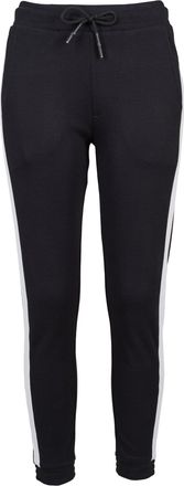 Urban Classics Damen Relaxed Sporthose Ladies Interlock Joggpants TB1992, Gr. 34 (Herstellergr&ouml;&szlig;e: XS), Schwarz (Black/White 00826)