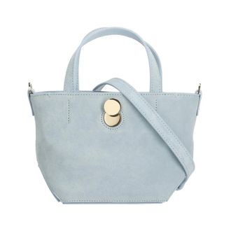 Fabiana Filippi Femme, Sacs, Bleu, Taille: ONE Size Sac bandouli&egrave;re en cuir su&eacute;d&eacute;